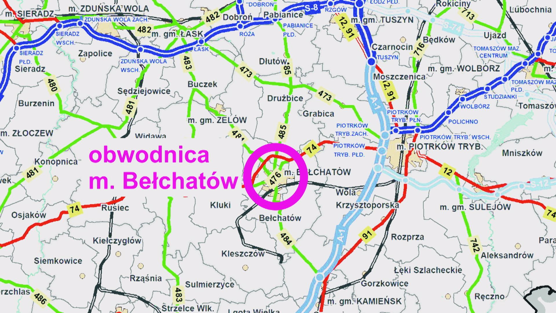 Nowa obwodnica wschodnia Bełchatowa ze wsparciem Rządowego Funduszu ...